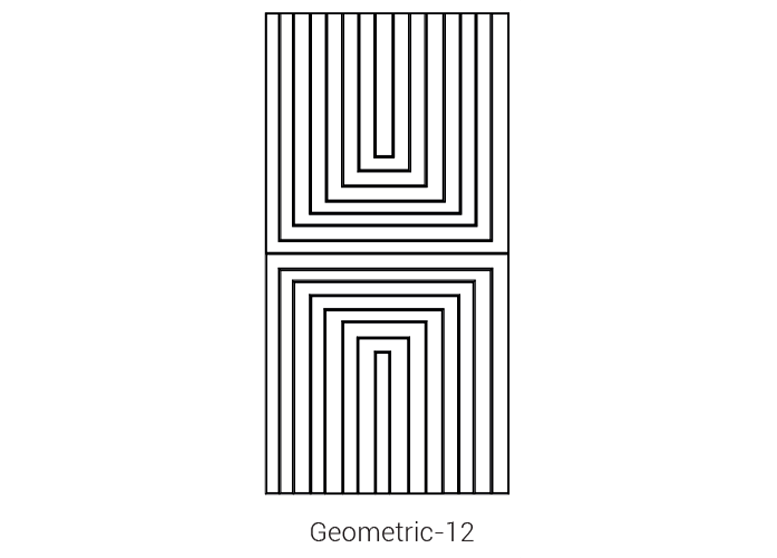 EcoSlim | Painel Frieze - Geometric - Avanço Acústica